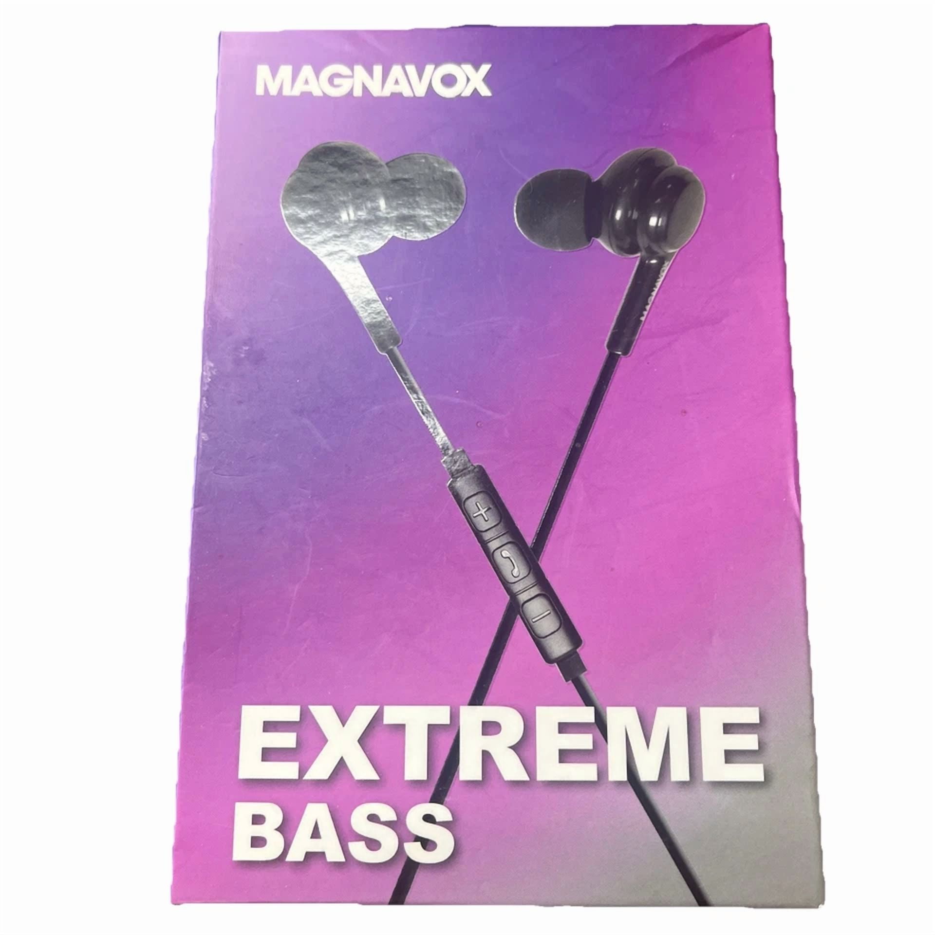 Magnavox In-Ear Silicone Earbuds Extreme Bass W/ 3.5 Mm Headphone Jack ...