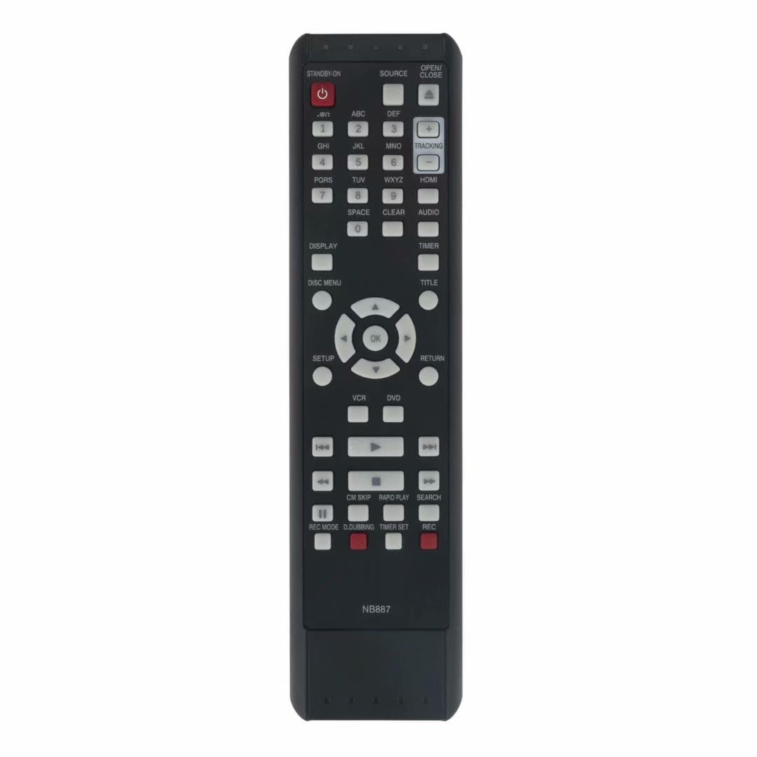 Magnavox Remote Control, Black, Compatible with DVD Recorder VCR Combo ...