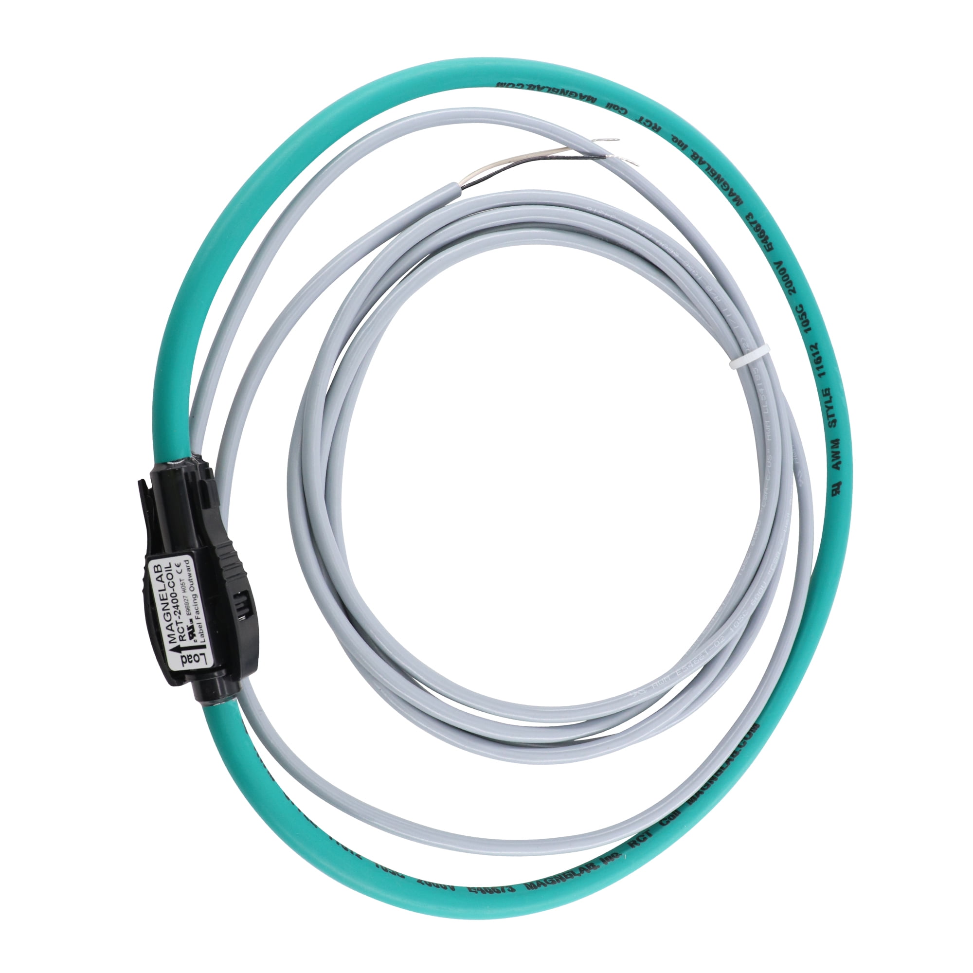 Magnelab RCT-2400-COIL Flexible Rogowski Coil Core Current Sensor Coil ...