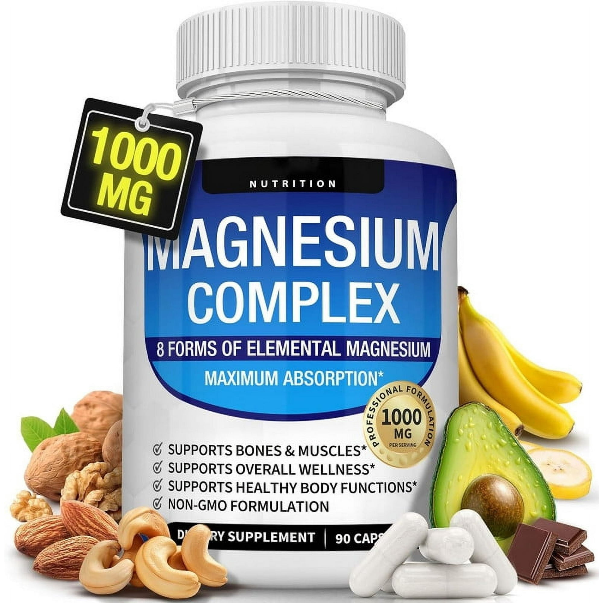 Magnesium Breakthrough - Has 7 Forms of Magnesium’- 1000mg（1pack ...