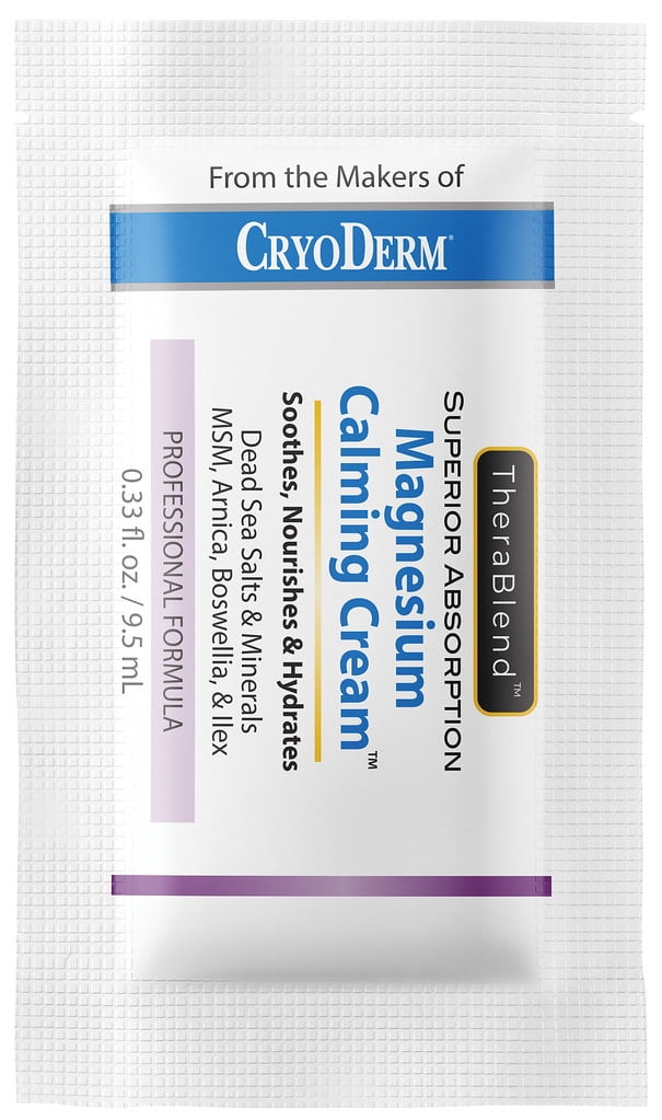 Magnesium Calming Cream Travel Packets 0.33oz (6) - Walmart.com