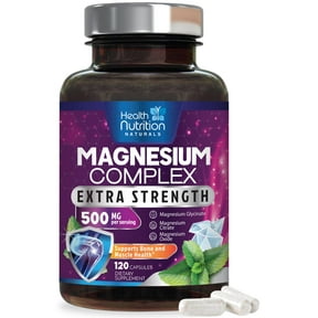 Toplux Magnesium Complex, 1000mg Elemental Magnesium Capsules ...