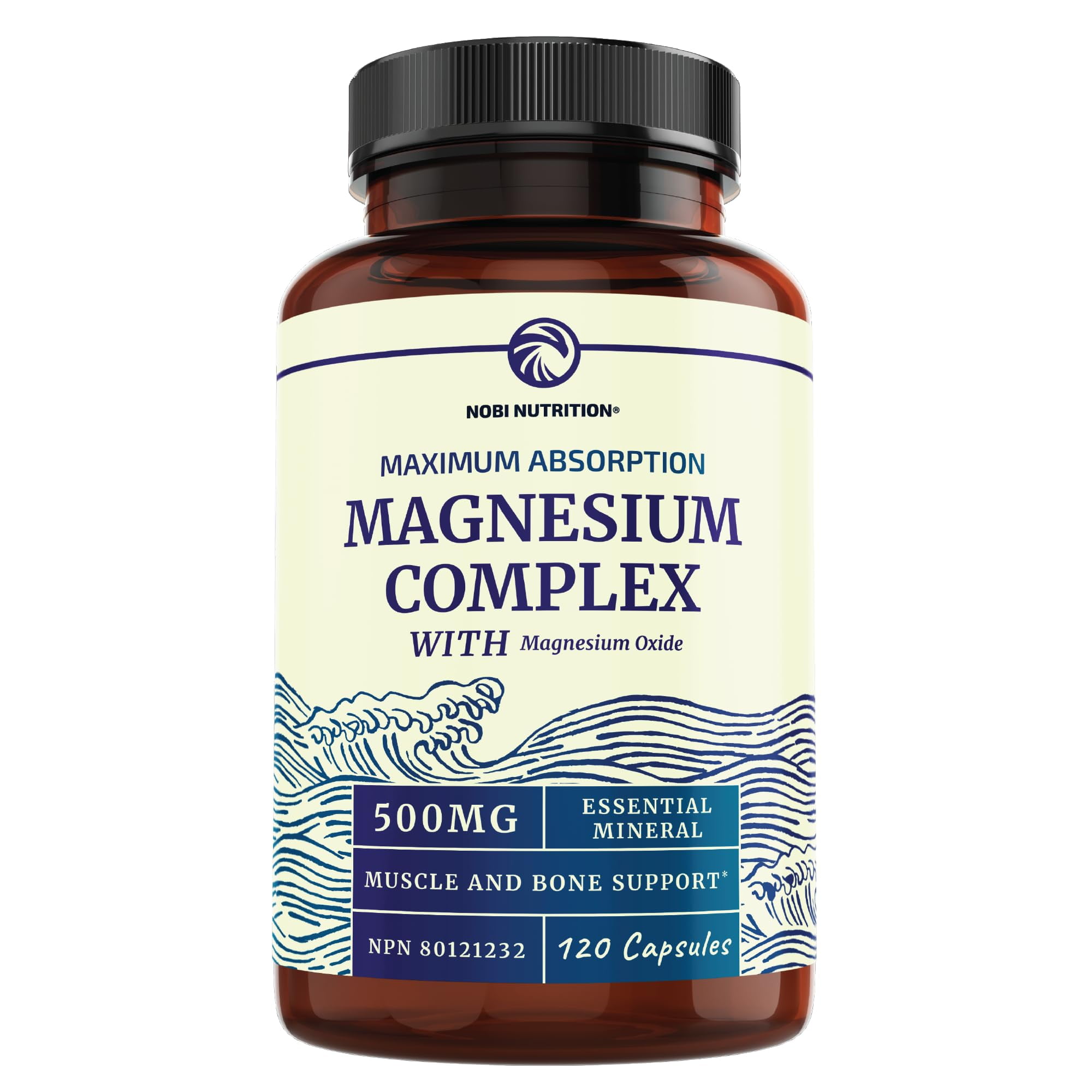 Magnesium Citrate Complex | 500 MG | High Absorption Formula | Calm ...