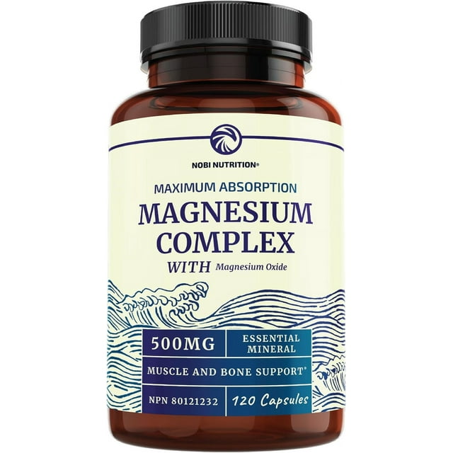 Magnesium Citrate Complex | 500 MG | High Absorption Formula | Calm ...