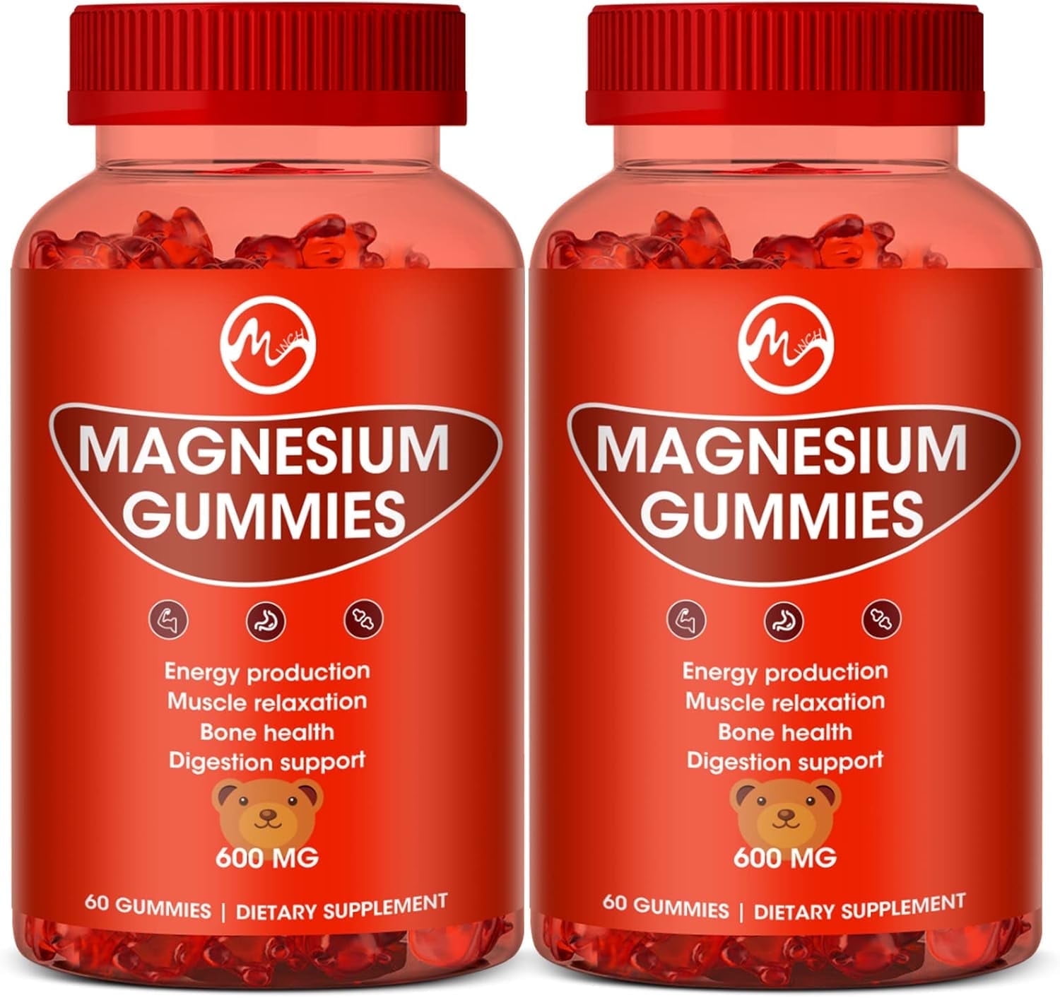 Magnesium Citrate Gummies - 600mg 120 Count High Absorption Magnesium ...