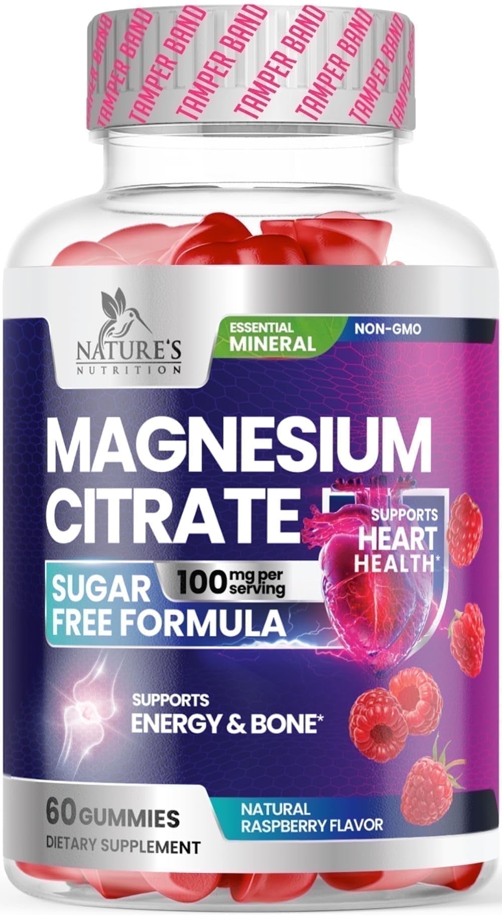 Magnesium Citrate Gummies Sugar Free Supplement, High Absorption ...