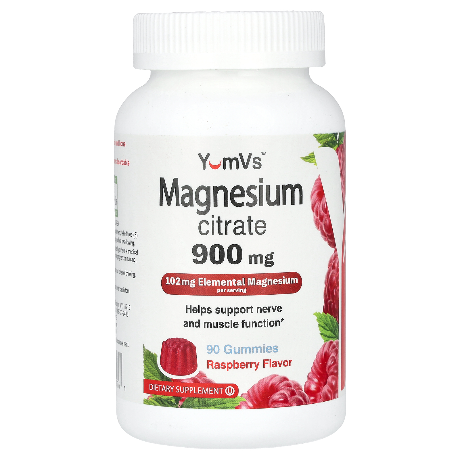 Magnesium Citrate Gummies by YumVs | 900mg Magnesium Citrate (102mg of ...