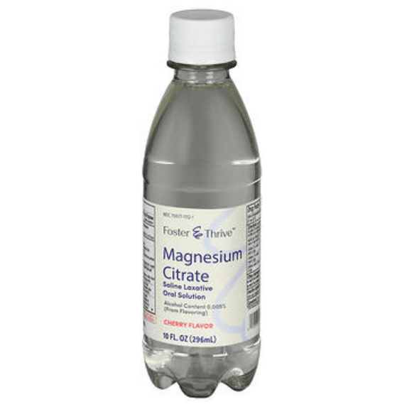 Magnesium Citrate Saline Laxative Oral Solution ( Cherry Flavor) 10 Ounce (296 ml) by Foster ...