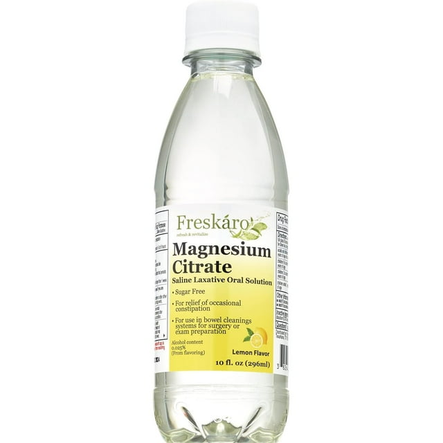 Magnesium Citrate Saline Oral Solution Laxative Lemon 10 OZ 3 Bottles - Walmart.com
