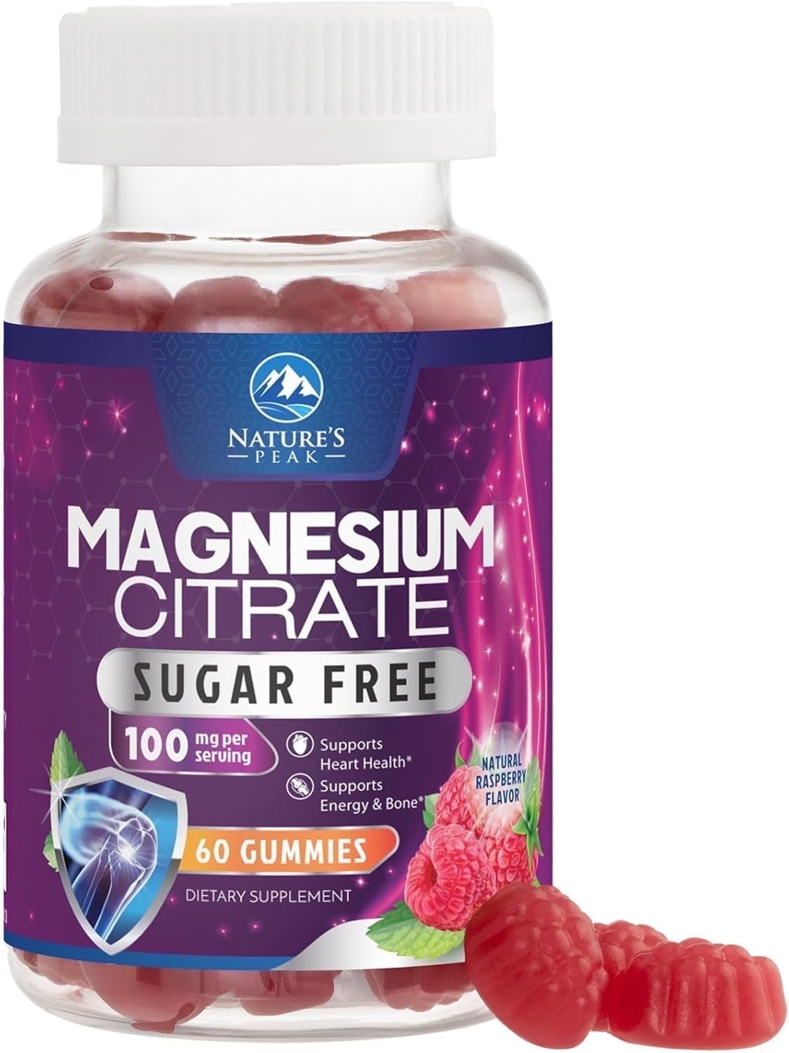 Magnesium Citrate Supplement Gummies Sugar-Free, High Absorption Magnesium Gummy Supplements for ...