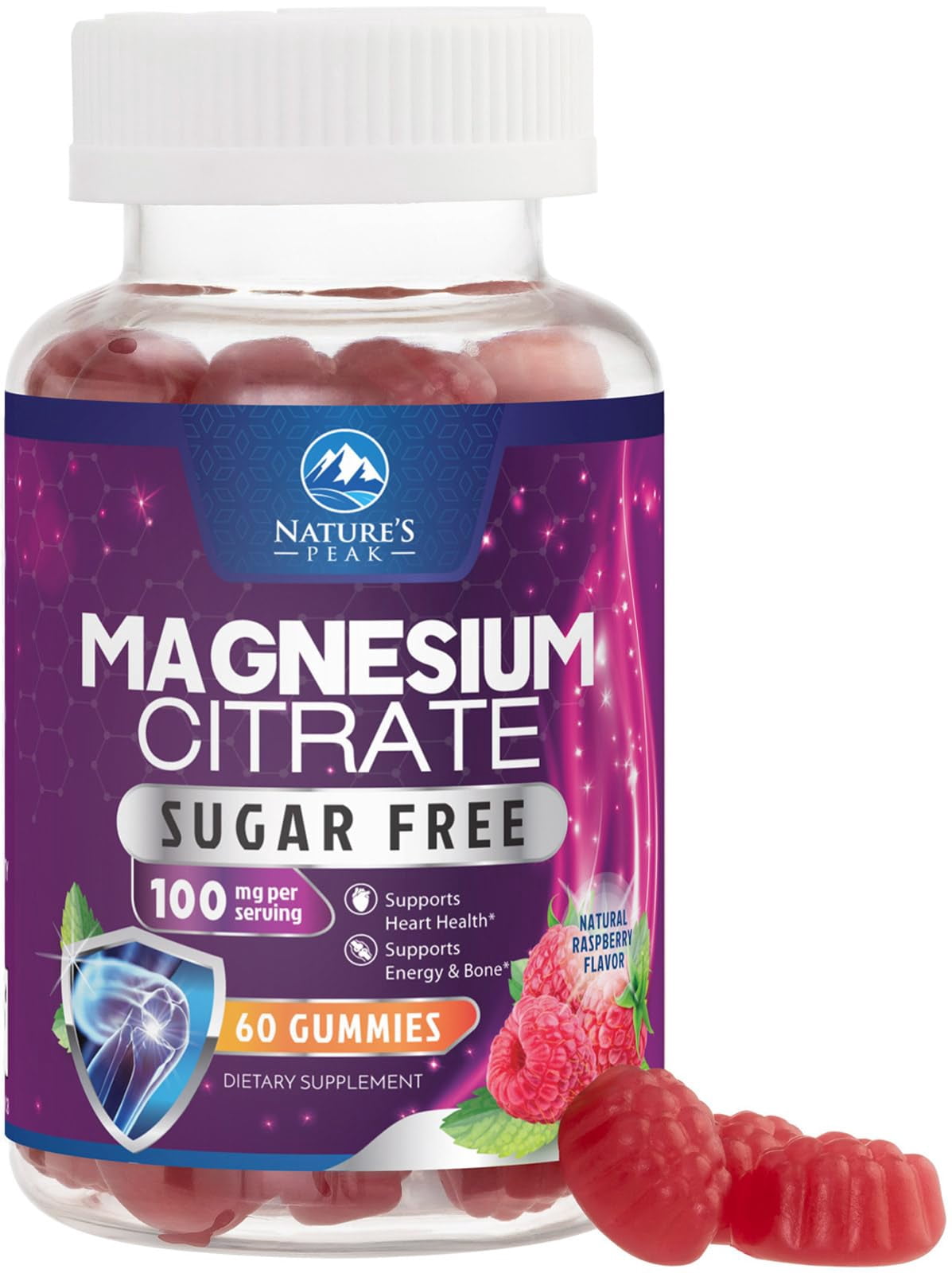 Magnesium Citrate Supplement Gummies Sugar-Free, High Absorption ...