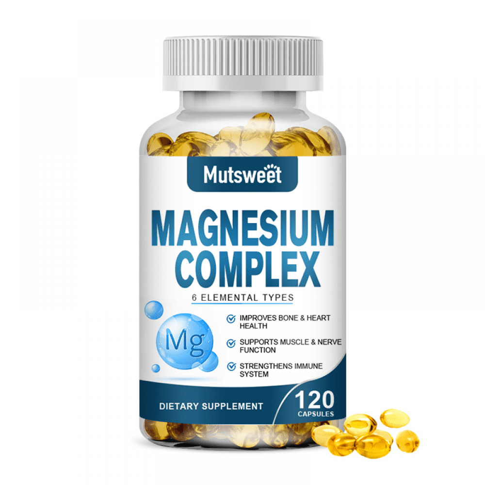 Magnesium Complex 500mg - 120 Veggie Capsules - Magnesium Supplement ...