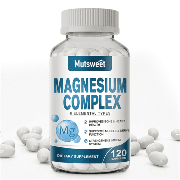Toplux Magnesium Complex, 1000mg Elemental Magnesium Capsules ...