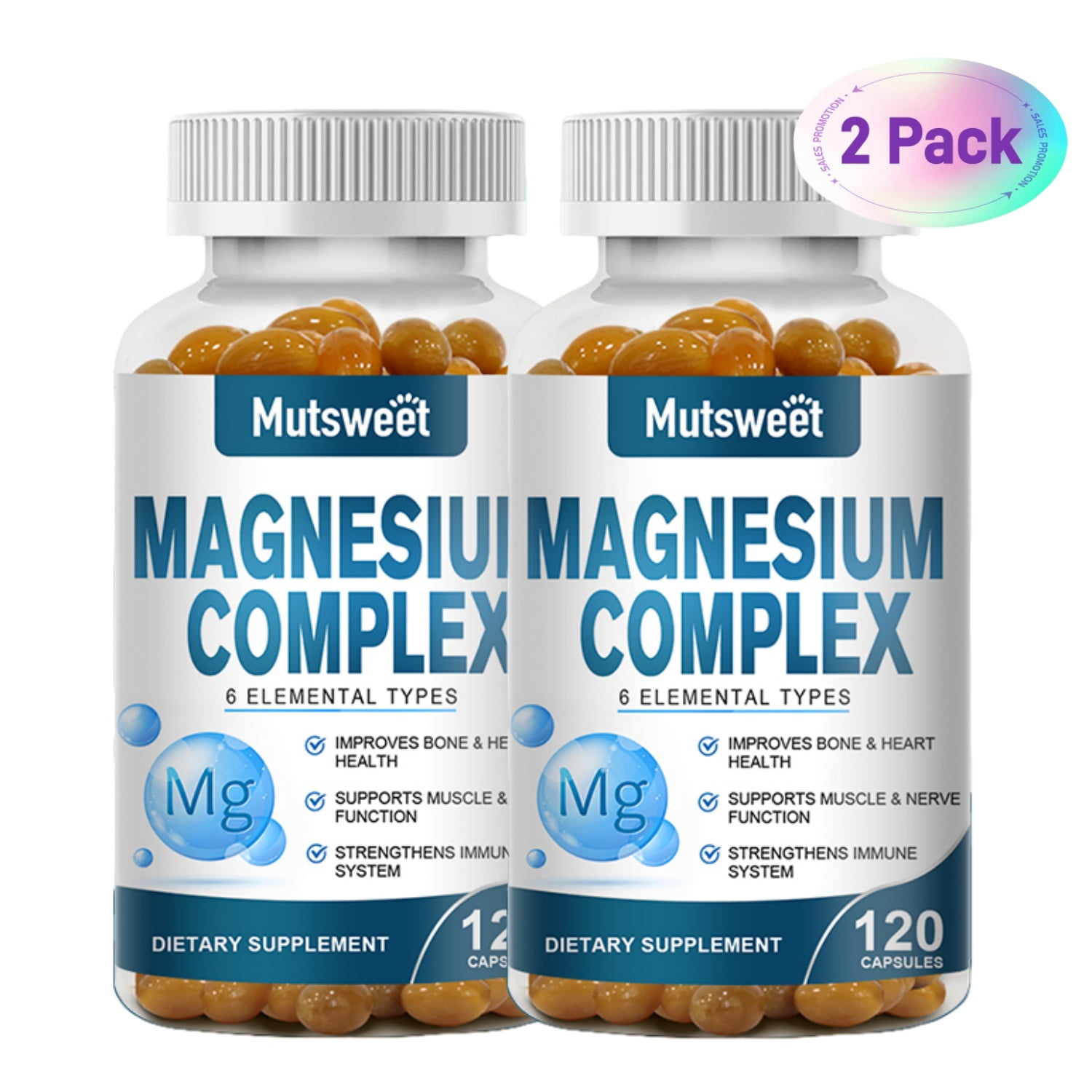Magnesium Complex 500mg - Magnesium Citrate,Malate,Oxide,Taurate ...