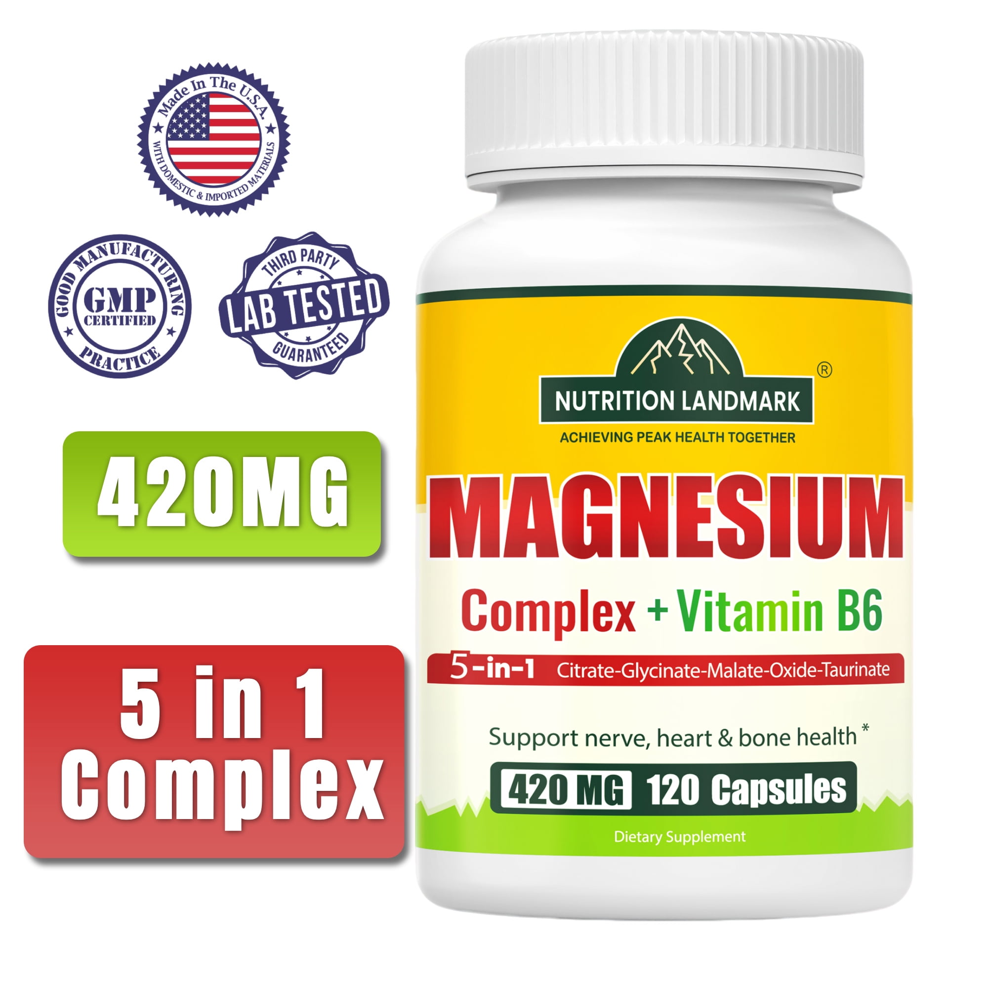 Magnesium Complex Glycinate Malate Citrate Taurinate Oxide Magnesium ...