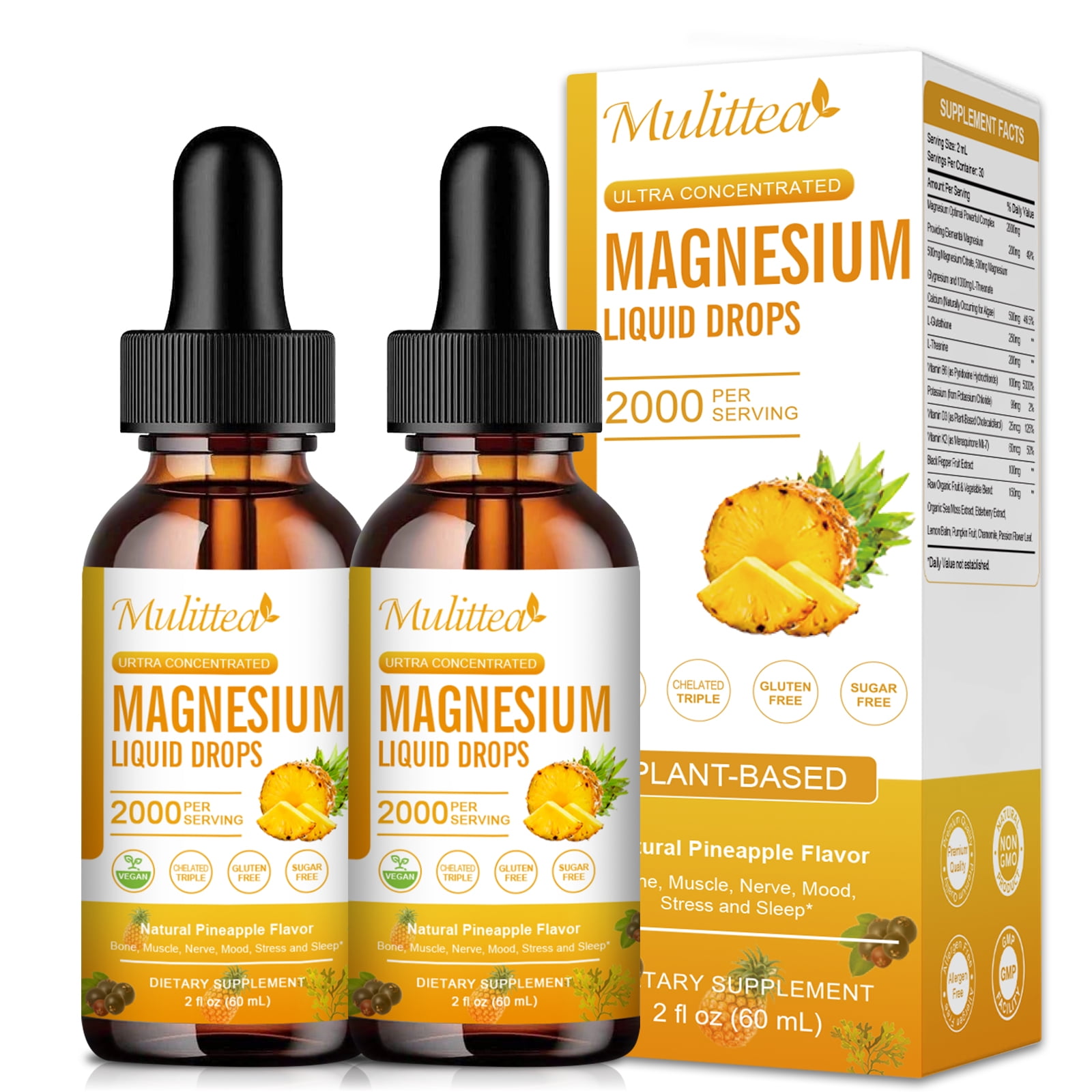 Magnesium Complex Liquid Drops, Magnesium Glycinate with Oxide, Taurate ...