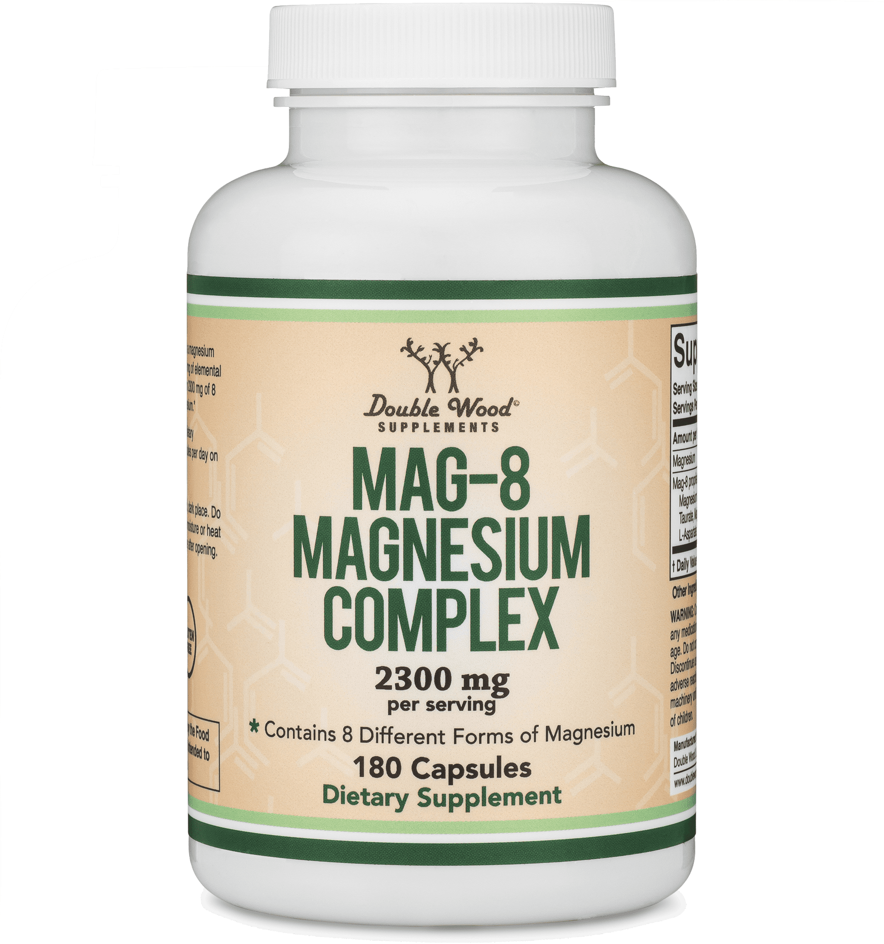 Magnesium Complex (MAG-8), Supports Sleep, 180 Capsules, Double Wood ...