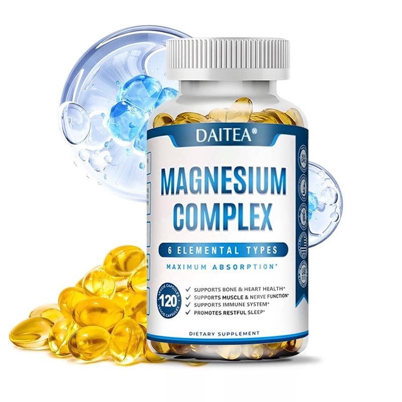 Magnesium Complex Softgels - w./ Magnesium Glycinate, Promote Muscle ...