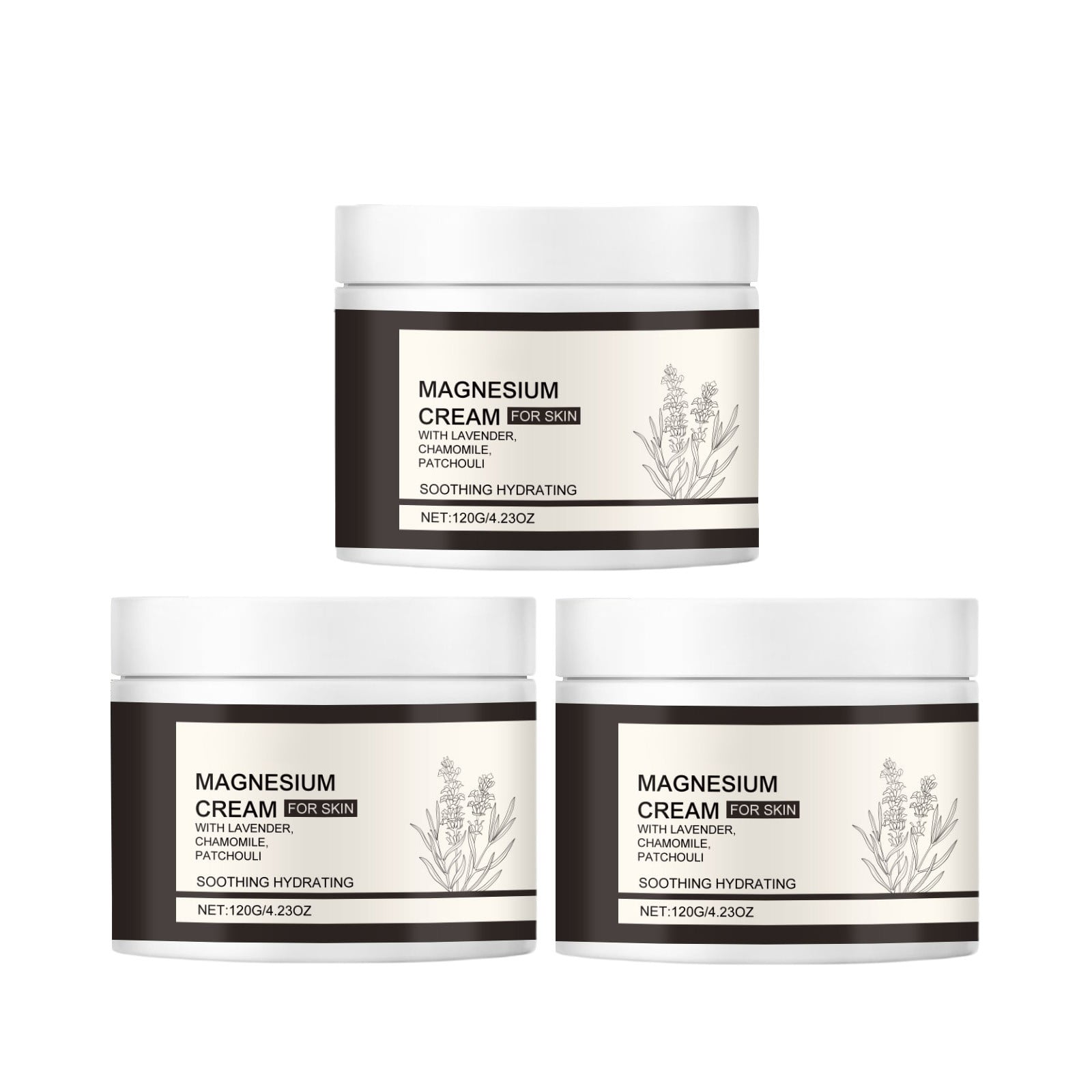 Magnesium Cream for Sleep & Leg Cramps: Soothing Magnesium Lotion with ...