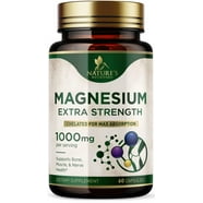 Nature Made Extra Strength Magnesium Oxide 400 mg, Dietary Supplement ...