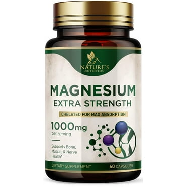 Nature Made Extra Strength Magnesium Oxide 400 mg, Dietary Supplement ...