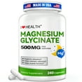 Magnesium Glycinate 500mg per Capsule 240 Capsules High Absorption ...