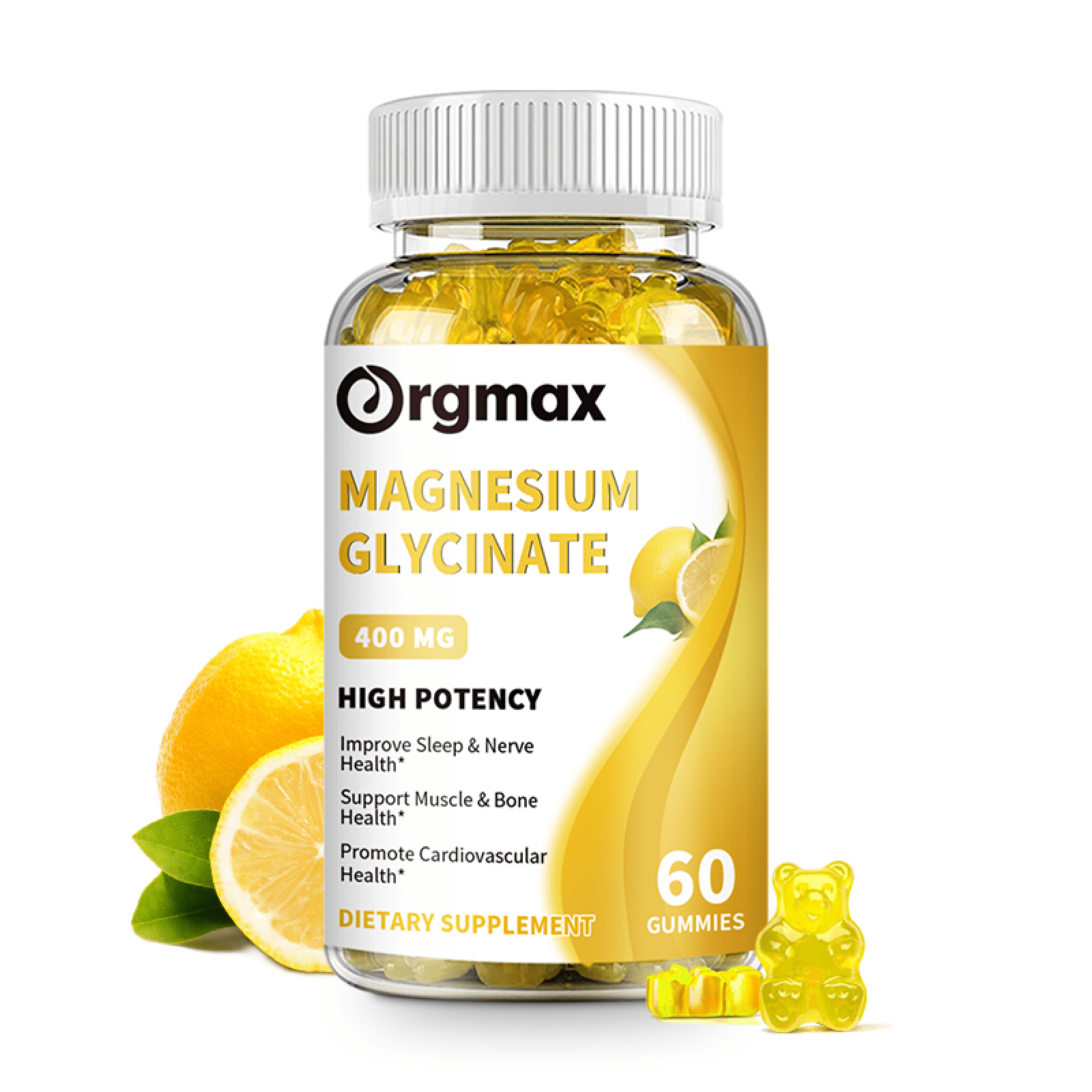 Magnesium Glycinate Gummies 400mg 60 Gummies - Walmart.com