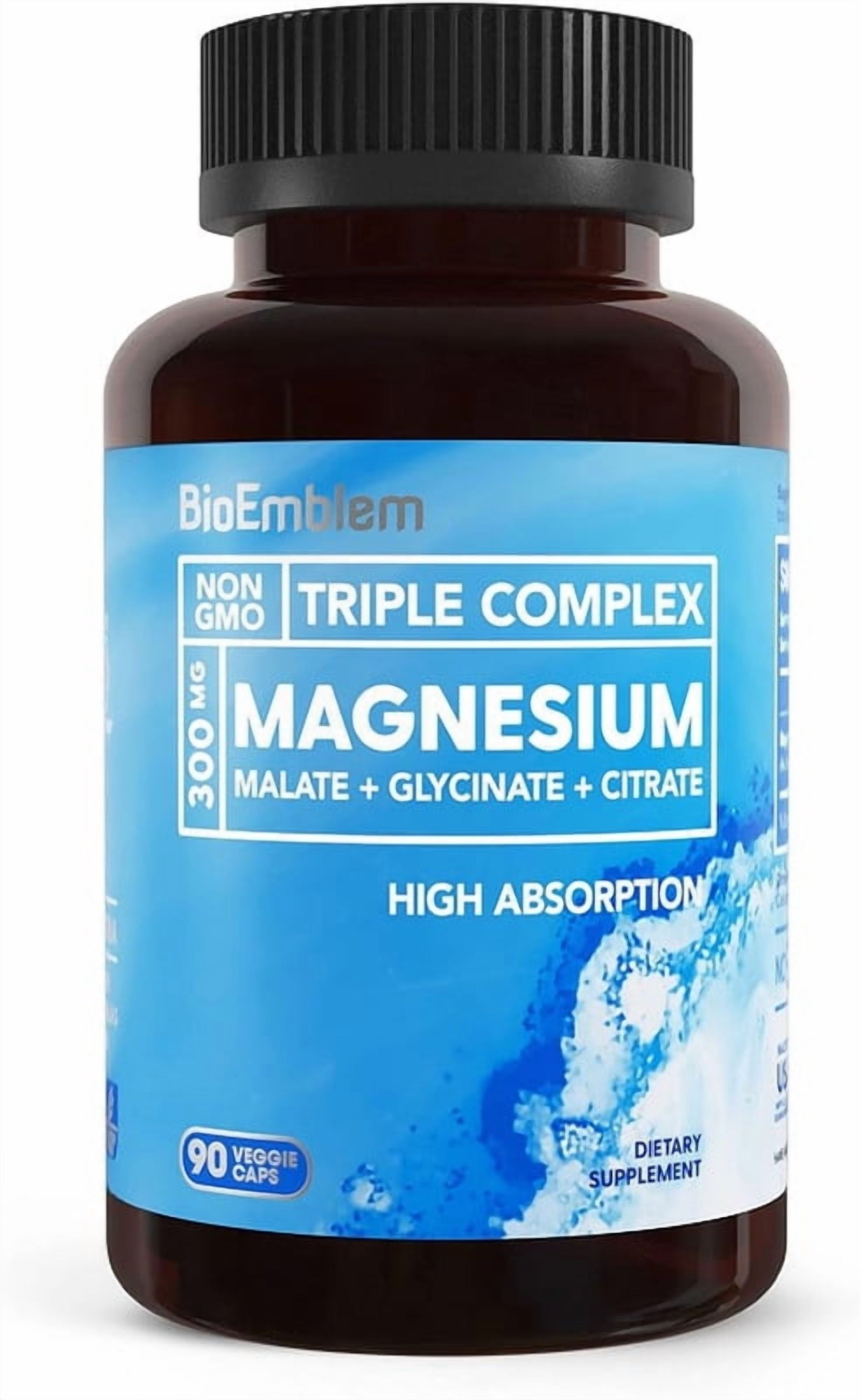 Magnesium Glycinate, Malate, & Citrate for Muscles 90 Caps - Walmart.com