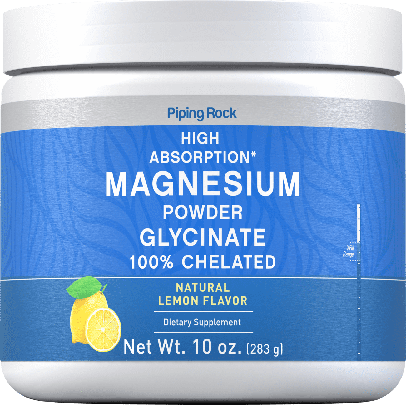 Magnesium Glycinate | Powder Supplement | 10 oz | Lemon Flavor | Non ...
