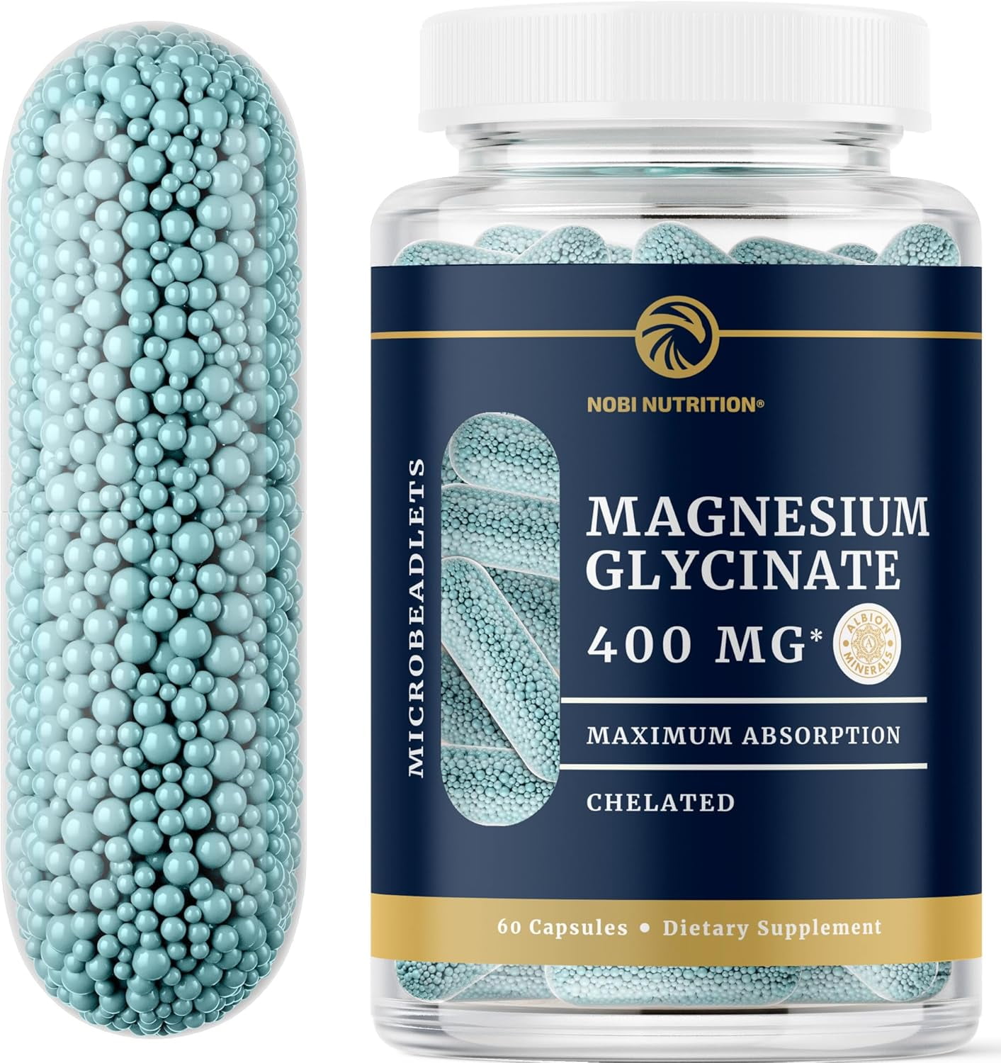 Magnesium Glycinate Supplement | Advanced Microbeadlets Chelated for ...