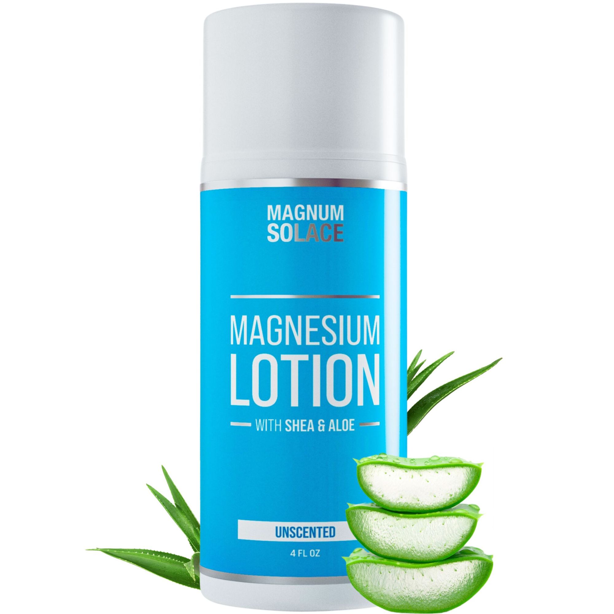 Magnesium Lotion with Aloe Vera, Shea Butter, Coconut Oil for Muscle ...