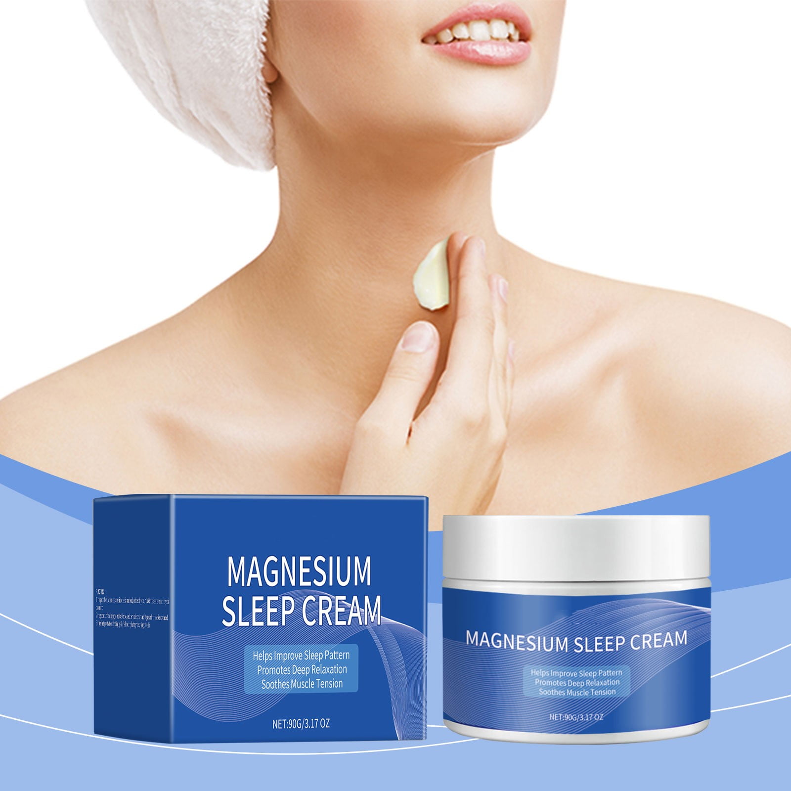 Magnesium Lotion – Nighttime Magnesium Cream – Apply to Legs, Arms or ...