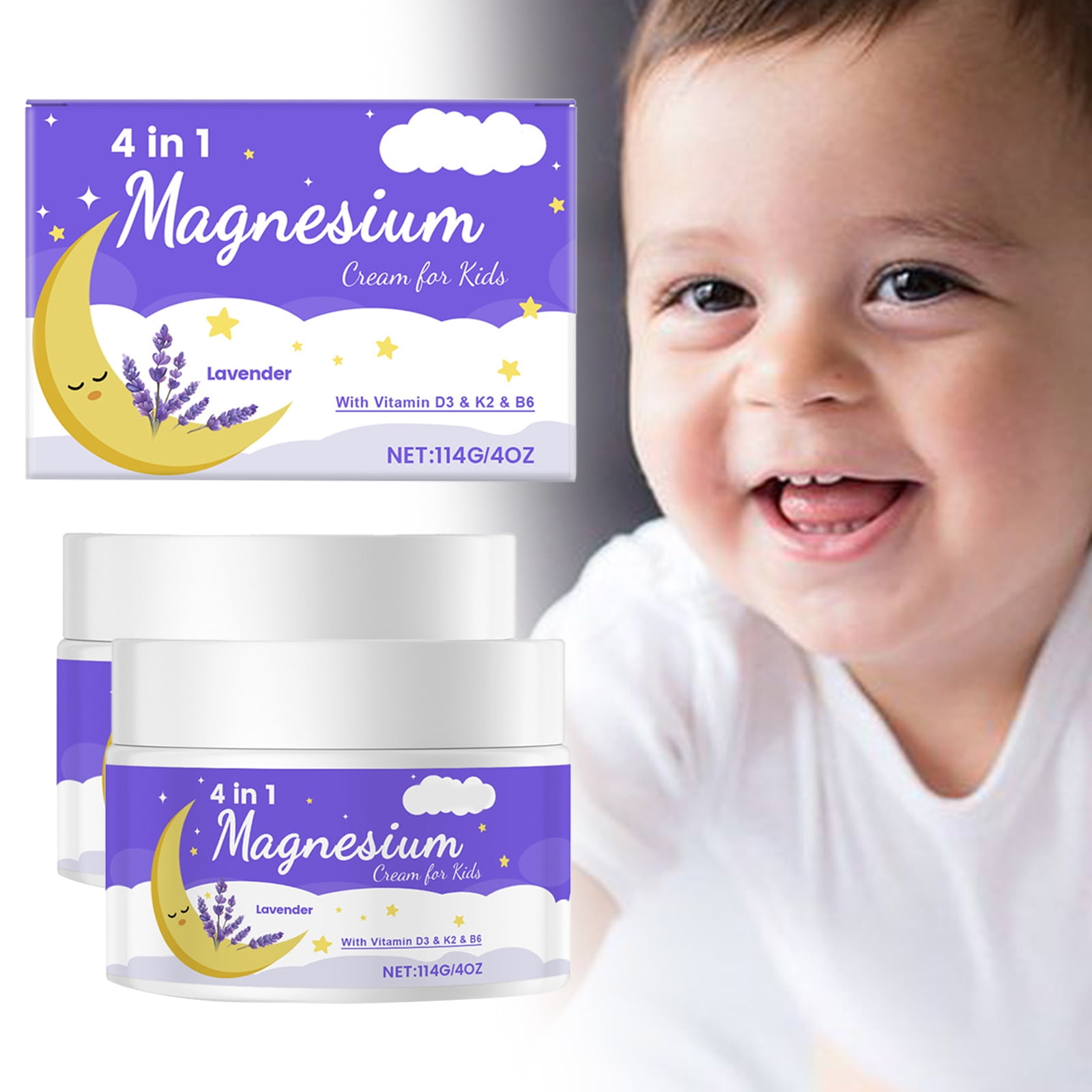 Magnesium Lotion Topical Magnesium Cream Supports Children Bedtime ...