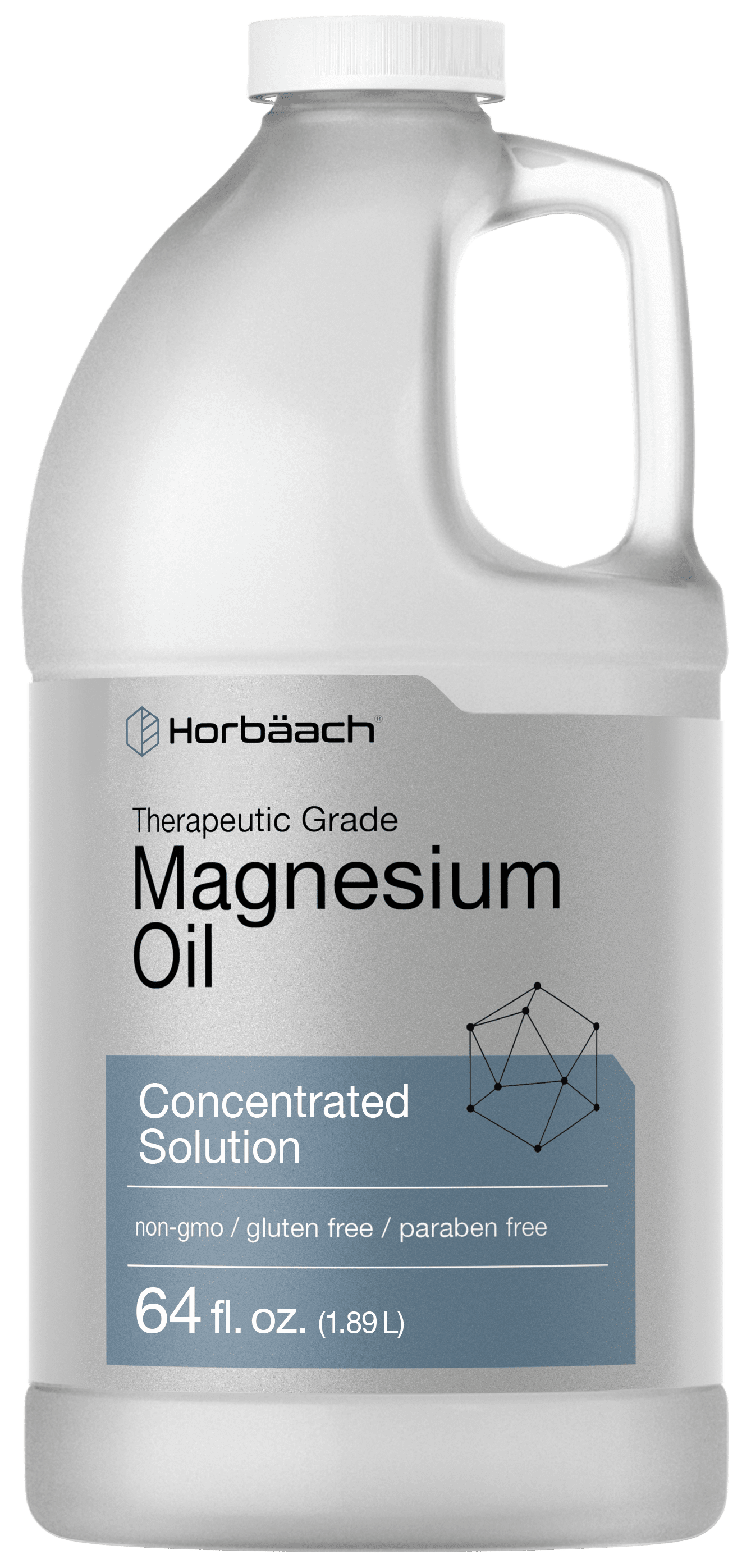 Horbaach Magnesium Oil, 64 fl oz, Therapeutic Grade, Odorless Formula ...