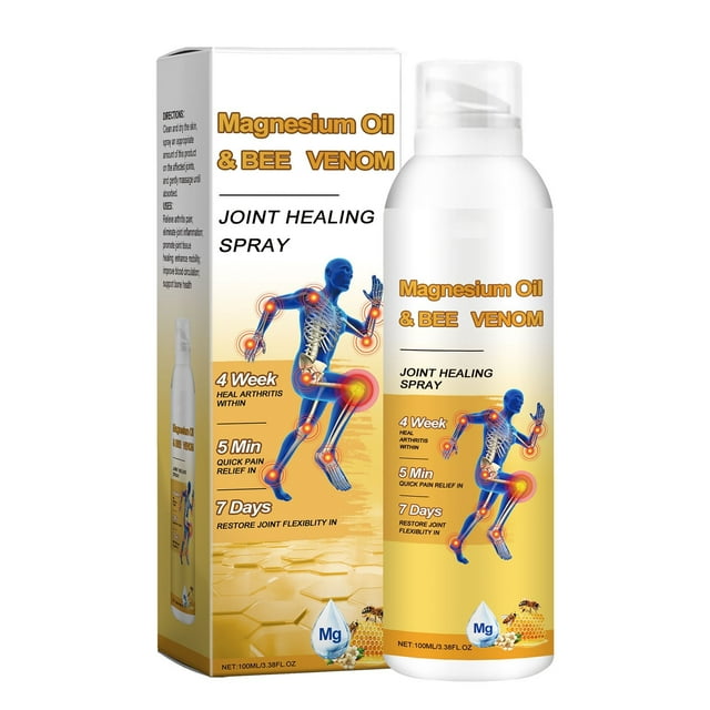 Magnesium Oil Joint Spray with Bee Venin – Muscle and Joint Recovery ...