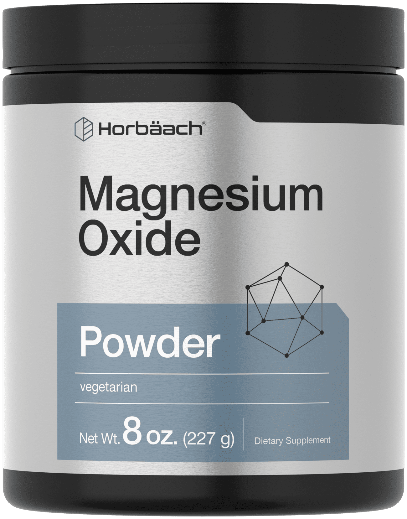 Horbaach Magnesium Oxide Powder, 400mg, 8 Ounces, Vegetarian, Essential ...