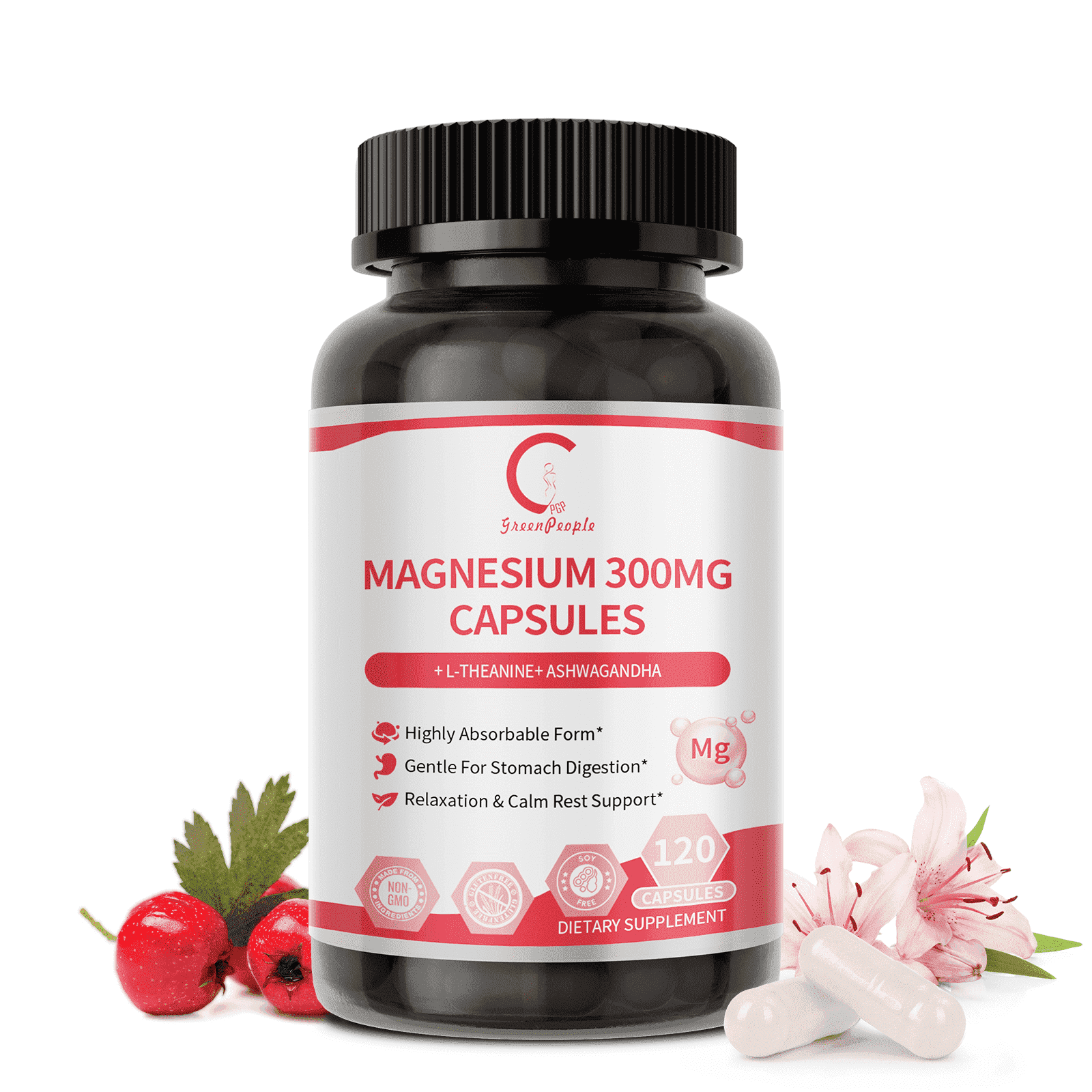 Magnesium Bone & Muscle Health Dietary Supplement Tablets, 300 mg, 240 ...