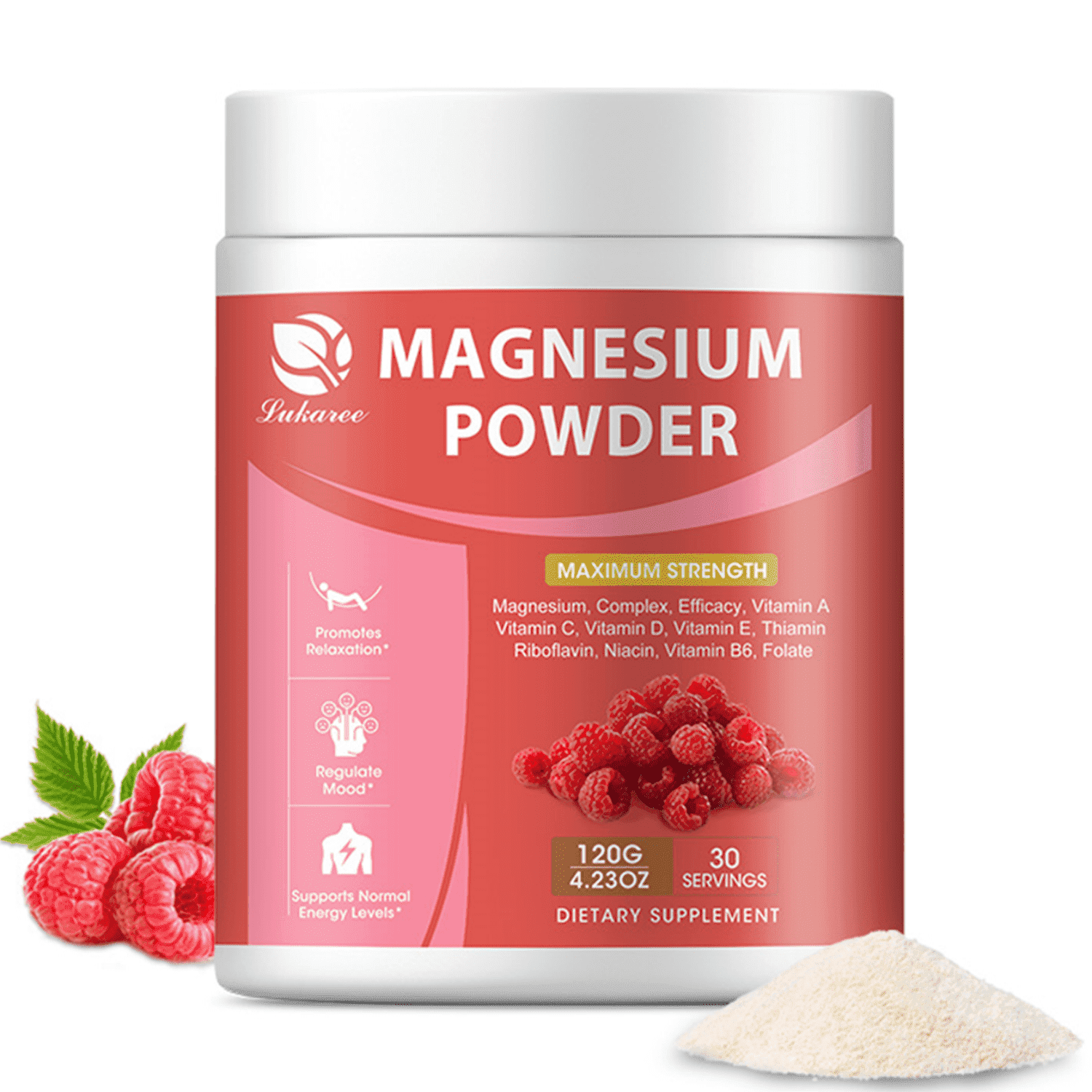 Magnesium Powder Supplement For Sleep Bone Mood Health, Stress Relief ...