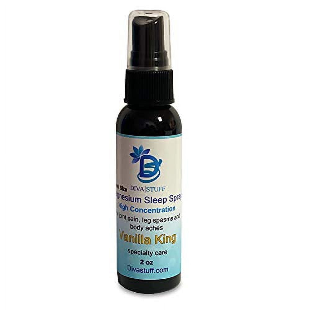 Diva Stuff Magnesium Sleep Spray 2oz, Vanilla King - Calm Aid for Body ...