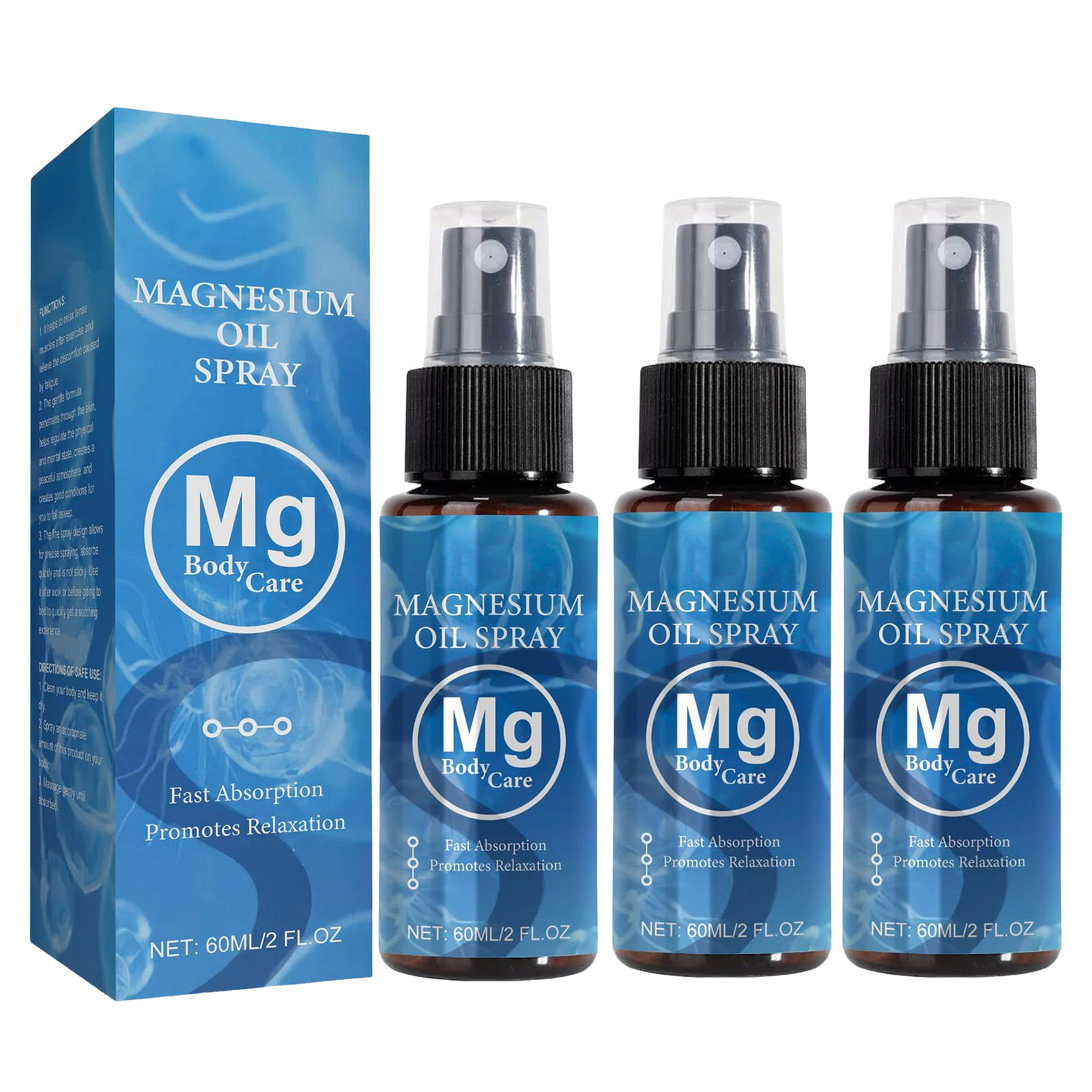 Magnesium Spray For Feet 100% Pure And Organic Magnesium Oil Spray ...