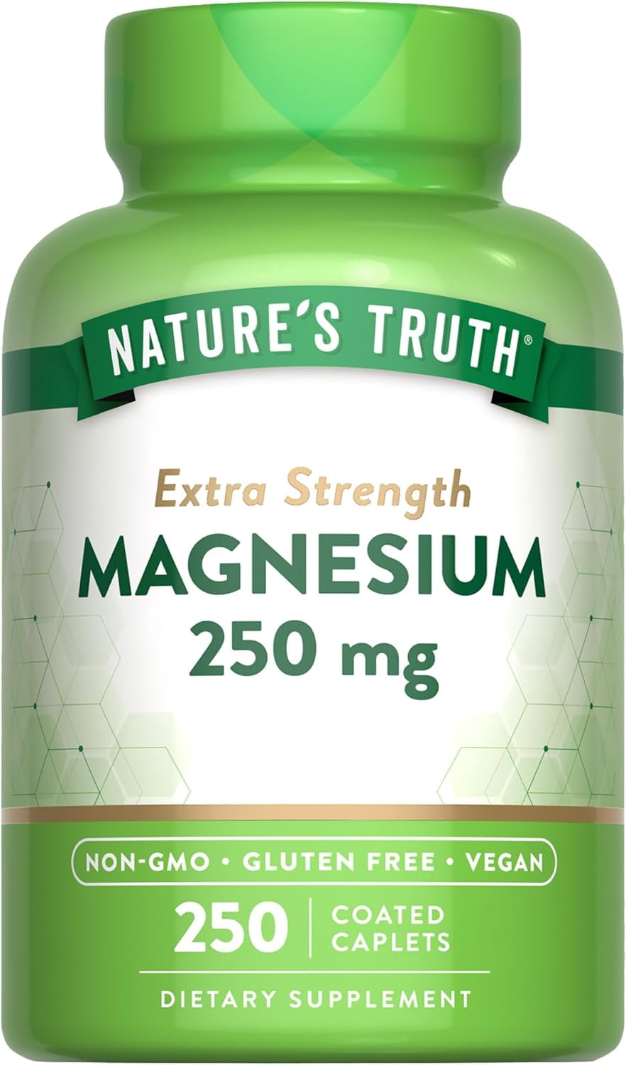 Magnesium Supplement for Women & Men | 250 mg | 250 Caplets | Magnesium ...