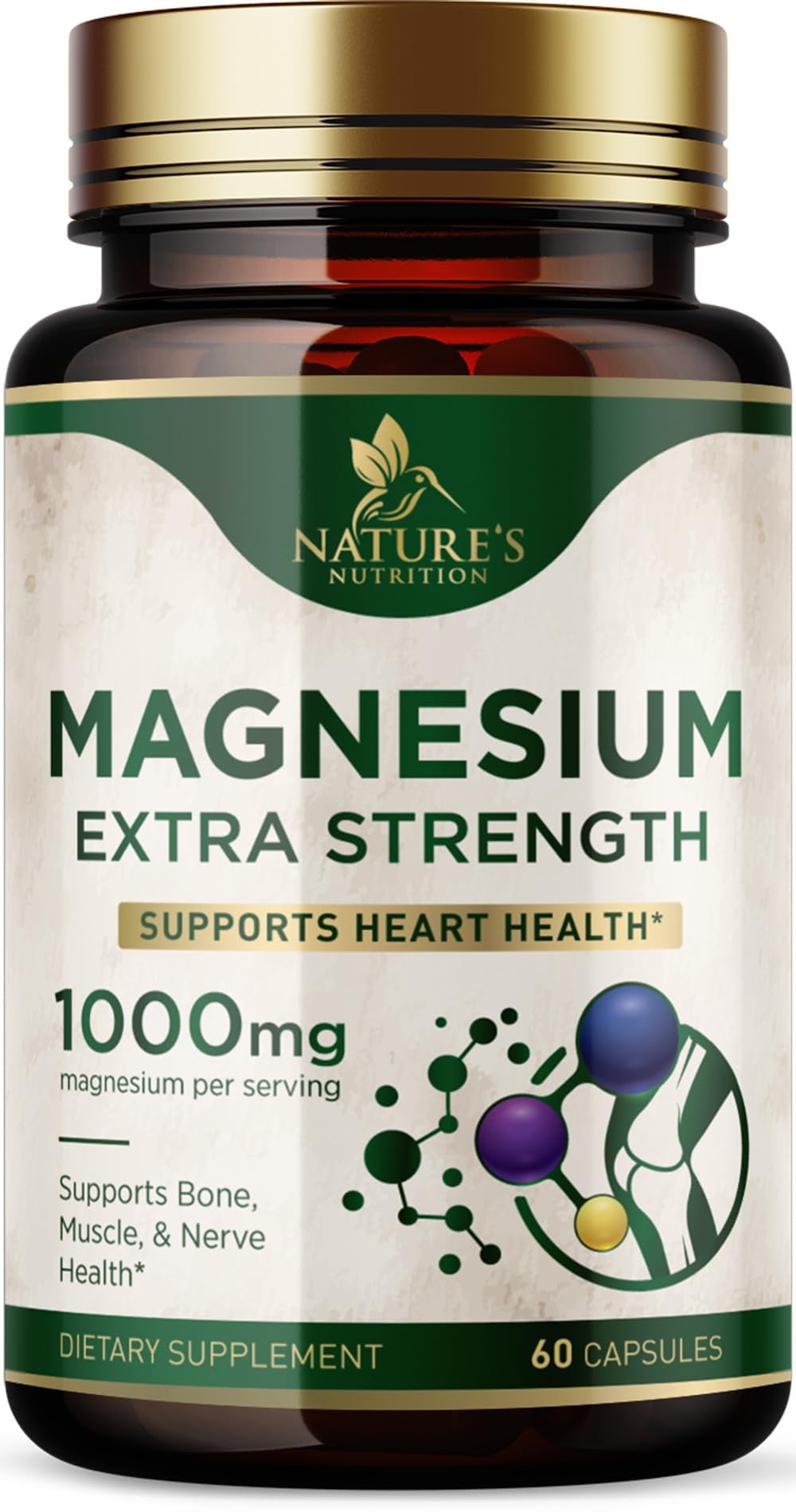 Magnesium Mineral Supplement 1000 mg - High Potency Magnesium Citrate ...