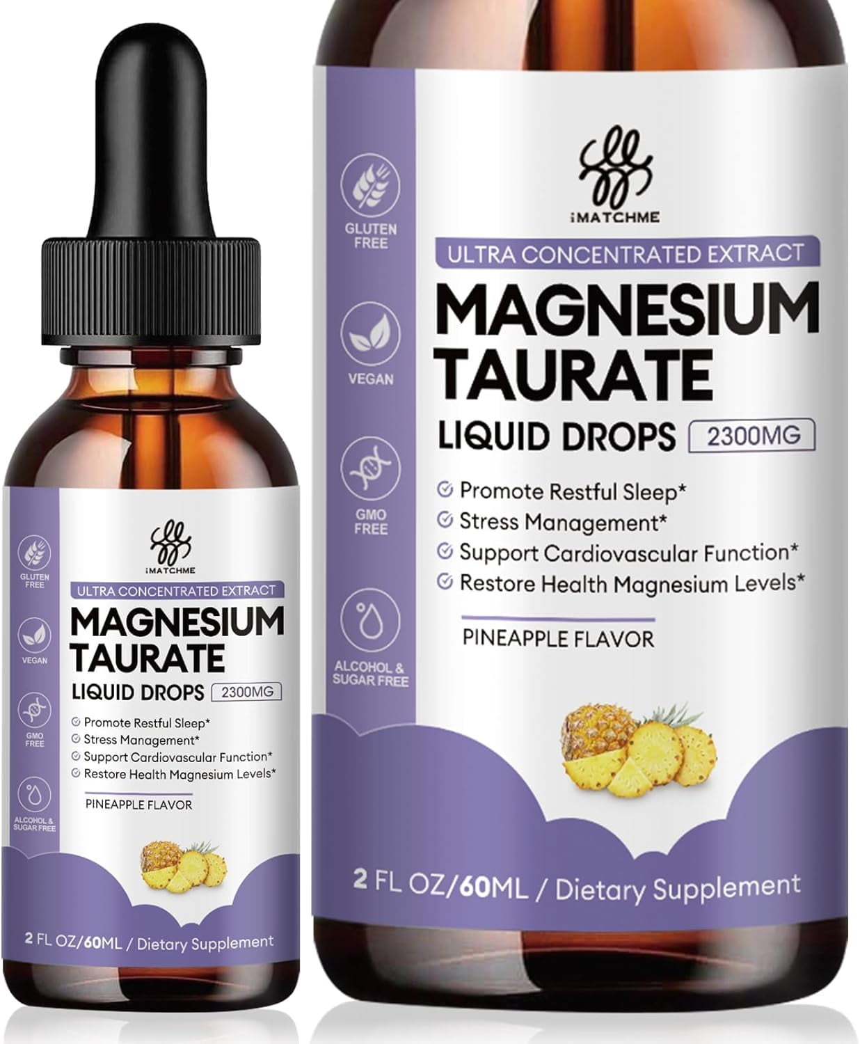 Magnesium Taurate Liquid Drop - High Absorption Magnesium Supplement ...
