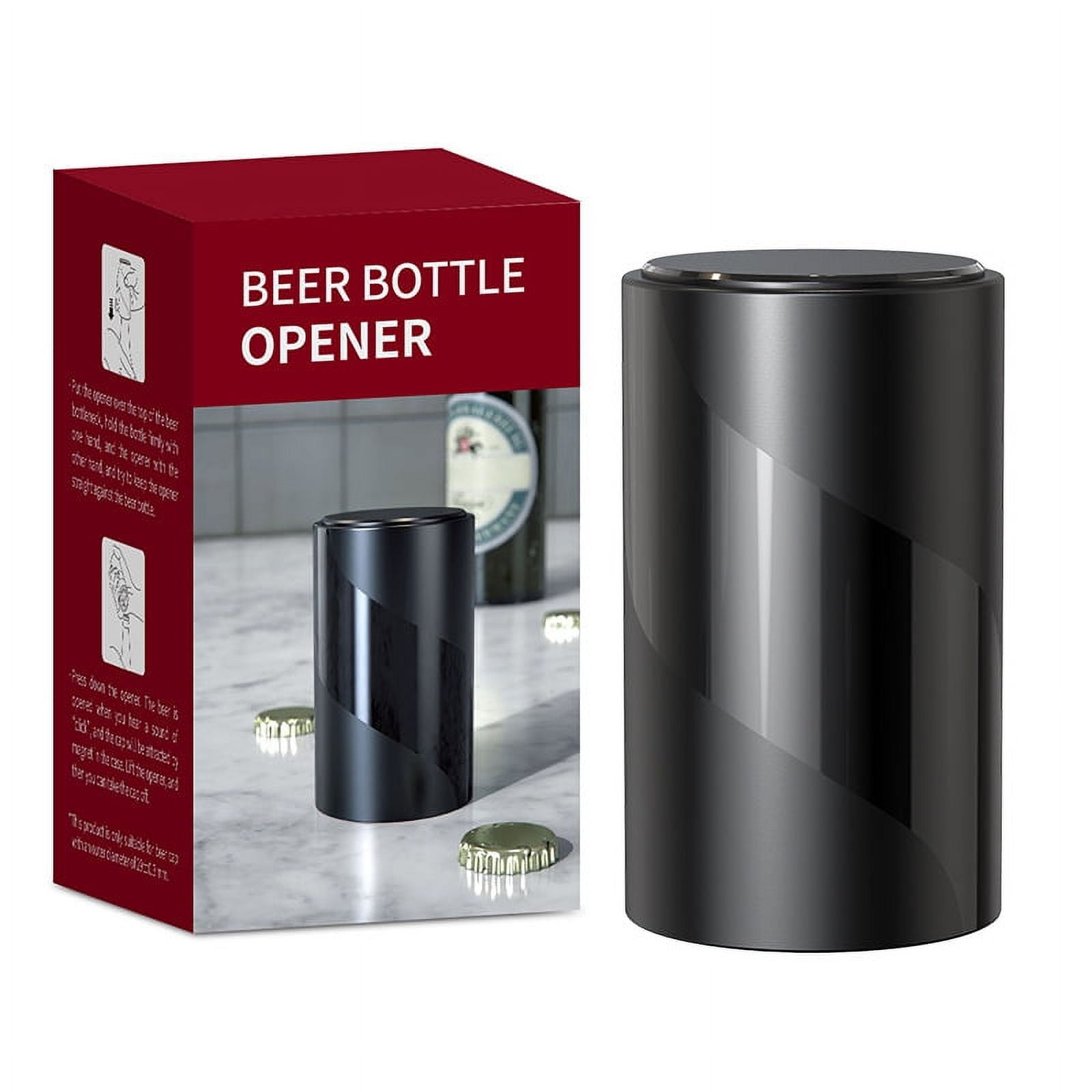 Magnet-Automatic Beer Bottle Opener Stainless Steel Wine Beer Soda Cap ...
