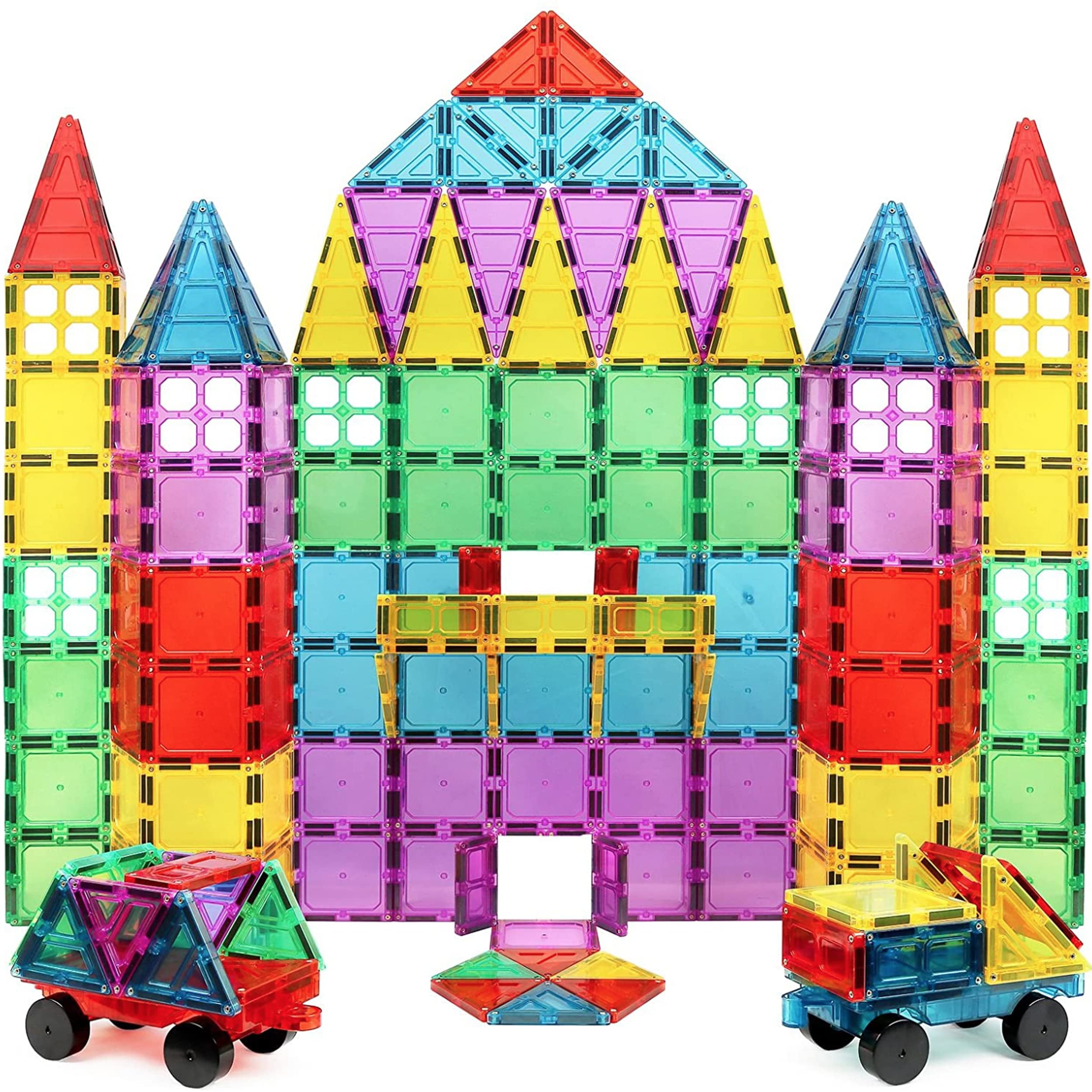 Magnet Build Tiles Set of 100 Magnetic Building Blocks for Kids Extra ...
