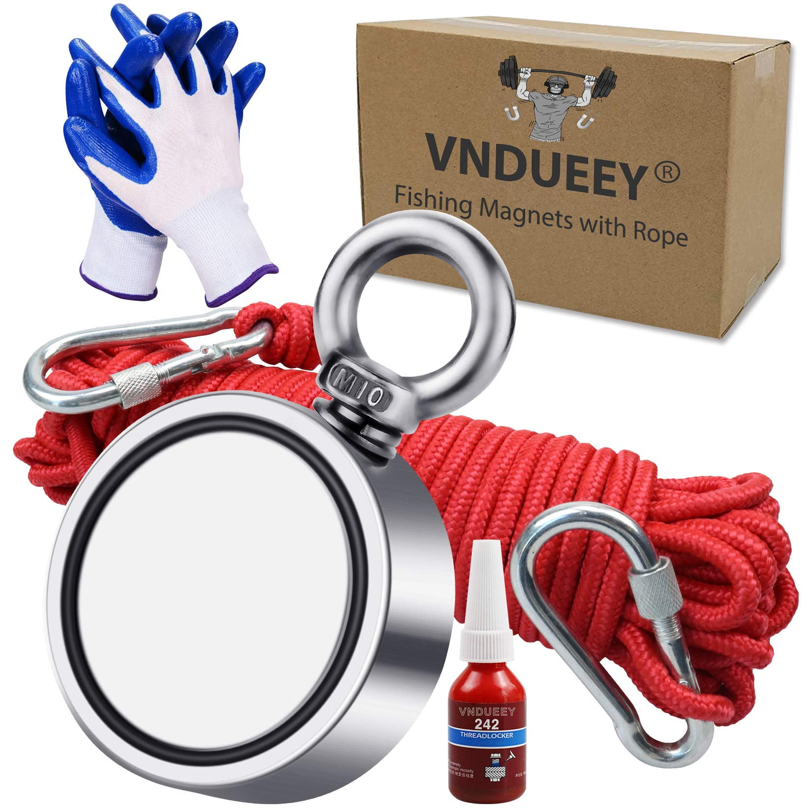 Magnet Fishing 1000LBS(453KG) Double-Sided Fishing Magnets Neodymium ...