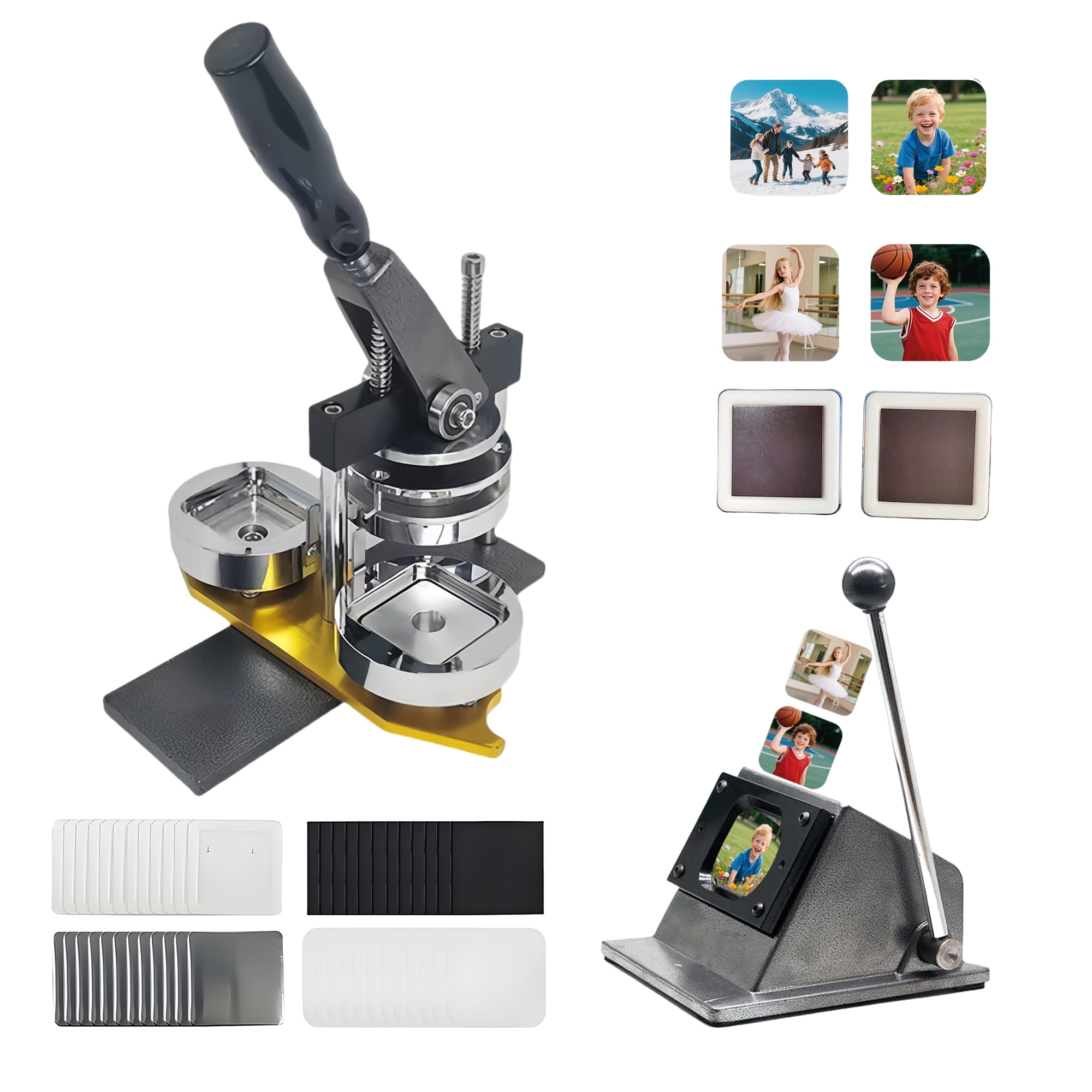 Magnet Maker Machine Fridge DIY-Kit: 2×2-Inch Button&Badge Making Tool ...