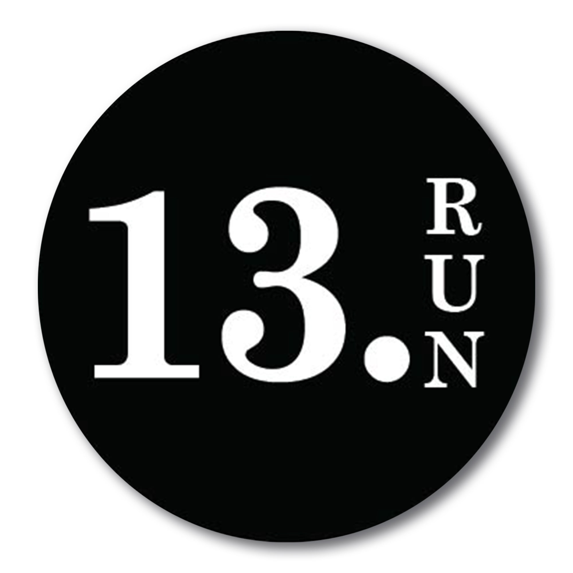 Magnet Me Up 13.Run Magnet Decal, 5 Inch Round, Vinyl Automotive Magnet ...
