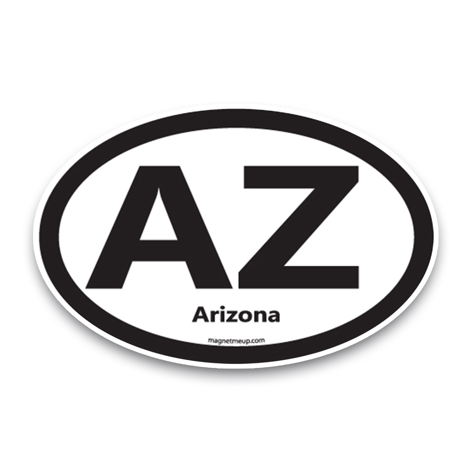 Magnet Me Up AZ Arizona US State Oval Magnet Decal, 4x6 In, Vinyl ...