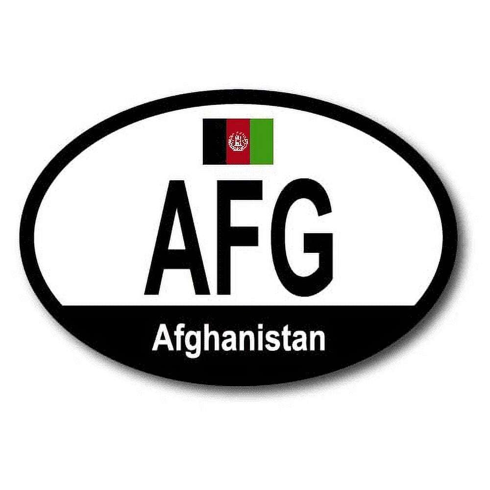 Magnet Me Up Afghanistan Afghans Euro Oval Magnet Decal, 4x6 In, for ...